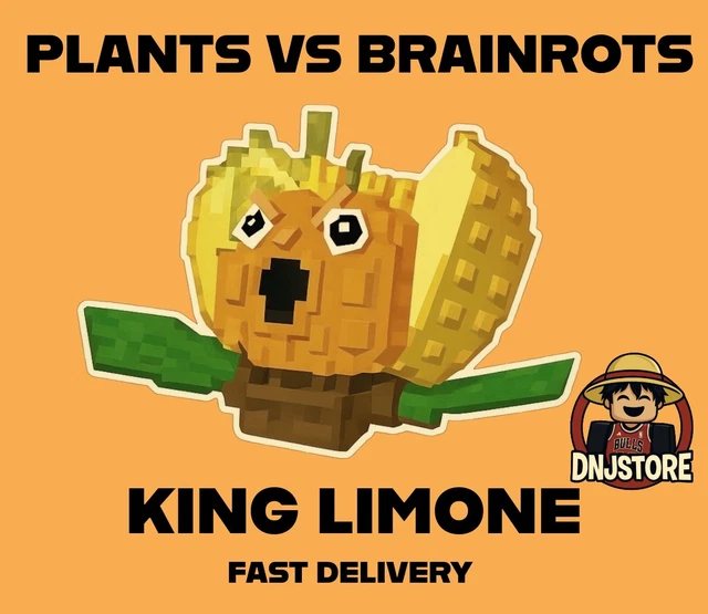 KING LIMONE BRAINROT |🪴Plants V Brainrots 🧠 ‼️FAST & EASY DELIVERY‼️ £1 ...