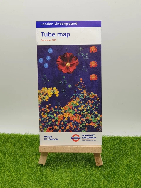 LONDON UNDERGROUND TUBE Map - NEW December 2023 / 24 - 1 Map TFL ...