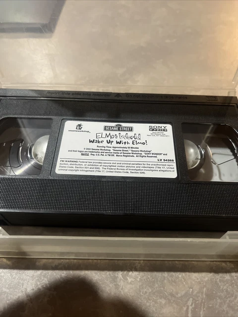 VHS SESAME STREET - Elmos World - Wake Up With Elmo (VHS) **Tested And ...