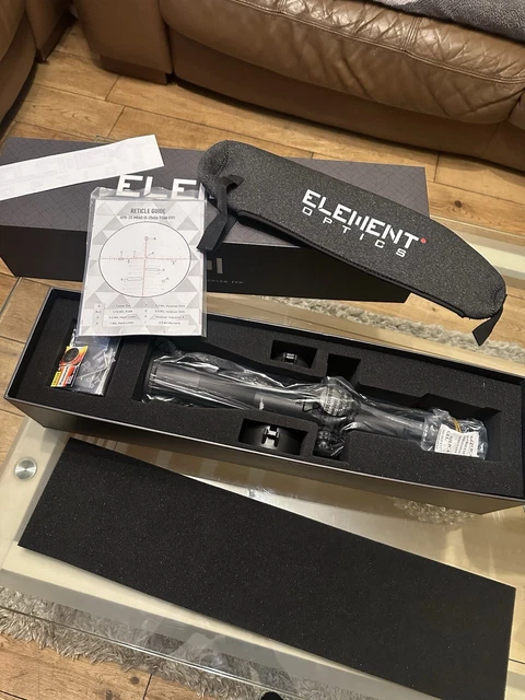 ELEMENT OPTICS TITAN 5-25x56 FFP Illuminated APR-2D MRAD Rifle Scope ...