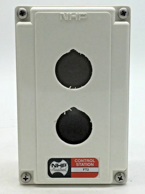 NHP FT-2 TYPE HO Push Control Station Enclosure Only Oil Tight with ...
