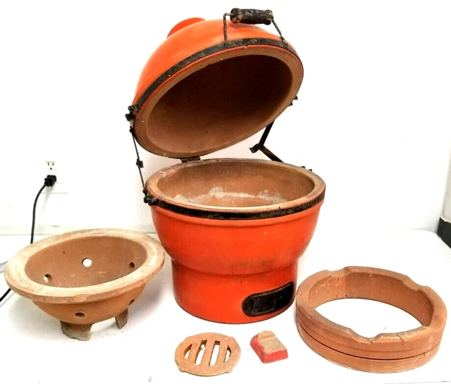 RARE VINTAGE SMALL Kinuura Yaki-Kamado Barbecue Pot #0 Japan EUR 399,86 ...