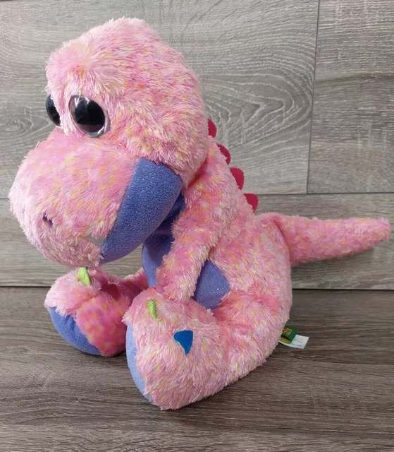 WILD REPUBLIC PINK/PURPLE dinosaur soft toy Be My T Rex Cuddles Home ...