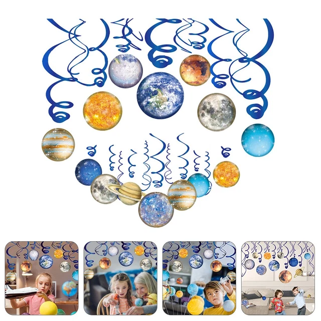 SPACE THEME DECOR Solar System Decorations Party Streamers Planet $32. ...