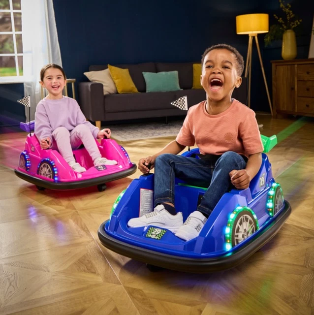 FLYBAR 6V RACER Kids electric Bumper Car ride-on toy drive Spin home ...