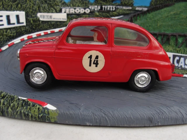 SCALEXTRIC 1960'S FIAT 600D Red #14 C99 1:32 Slot Used Unboxed £294.95 ...