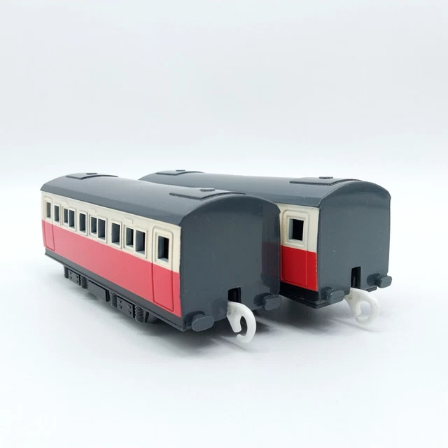 RED EXPRESS PASSENGER Coaches Plarail Trackmaster Thomas TOMY 2 pcs £23 ...