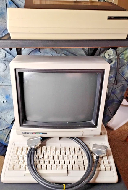 TANDY 1000 HX Computer, CM-11 Color Monitor, DMP 132 Printer Collectors ...