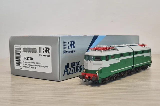 RIVAROSSI, 2740, H0, FS, Locomotiva Elettrica E 646 019 I serie EUR 179 ...