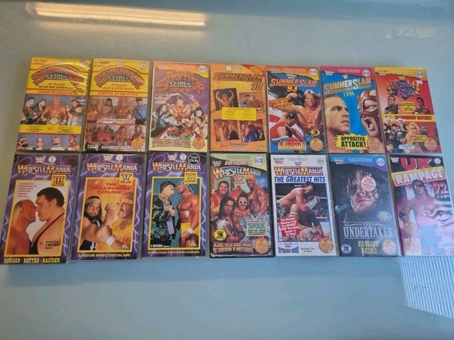 WWF VINTAGE WRESTLING VHS Tapes Bundle x 14 £26.72 - PicClick UK