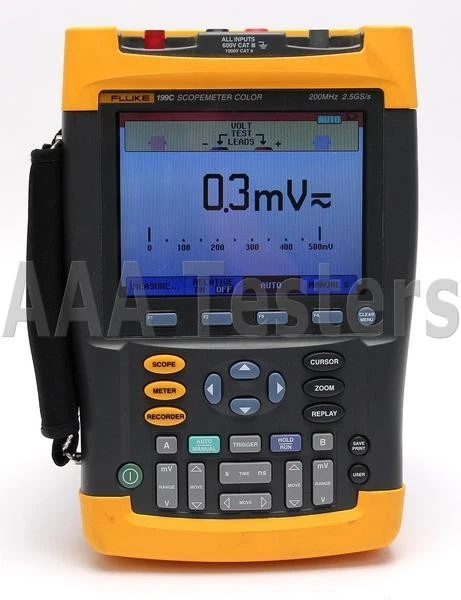 FLUKE 199C SCOPEMETER 2.5GS/s Dual-Input 200MHz HandHeld Oscilloscope ...