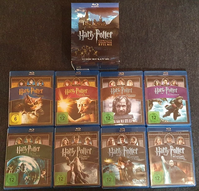 HARRY POTTER COMPLETE Collection Blu-ray Discs 8 Filme Box EUR 5,99 ...