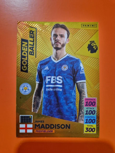 JAMES MADDISON GOLDEN Baller Adrenalyn Xl Premier League 2021-2022 ...