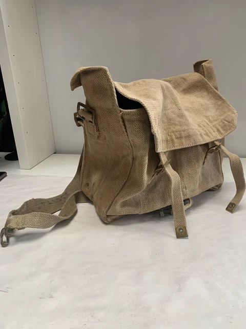 ORIGINAL BRITISH ARMY 37 Pattern Webbing Small Pack & L Strap Set - WW2 ...