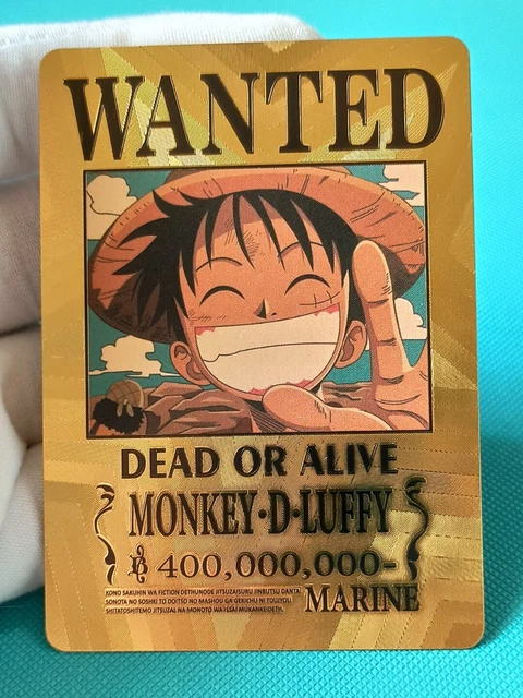 MONKEY D LUFFY One Piece Op Carte Card Holo Prism Flash Foil Manga ...