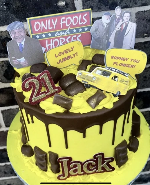 ONLY FOOLS & HORSES CAKE TOPPER Personalised Name And Age FREE Fast ...