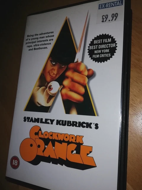 RARE BLOCKBUSTER EXPRESS Big Box Ex Rental Vhs Movie Clockwork Orange ...
