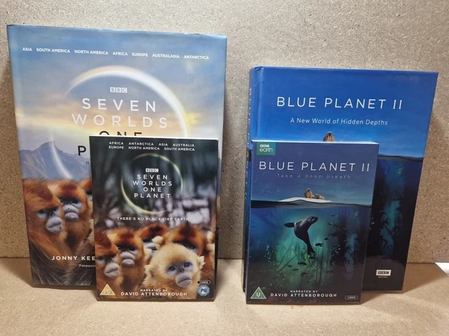 DAVID ATTENBOROUGH BBC Blue Planet & Seven Worlds One Planet, Books ...