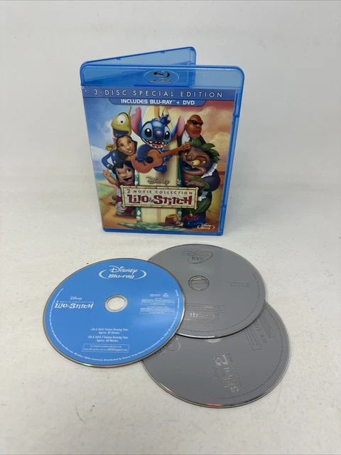 LILO AND STITCH: 2-Movie Collection (Blu-ray + DVD, 2013, 3-Disc Set ...