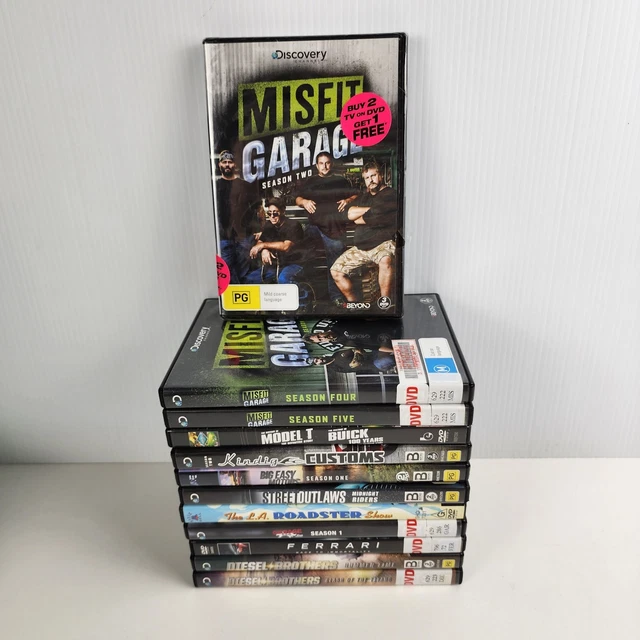 CAR DVD BUNDLE x 12 Big Easy Motors Misfit Garage Diesel Brothers ...