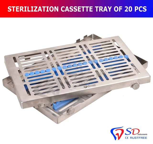 STERILIZATION LOCKING TRAY For 20 Instruments Cassette Rack ...