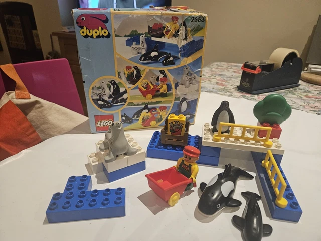 LEGO DUPLO ZOO Animali artici: set animali acquatici 2663 balena/orca ...