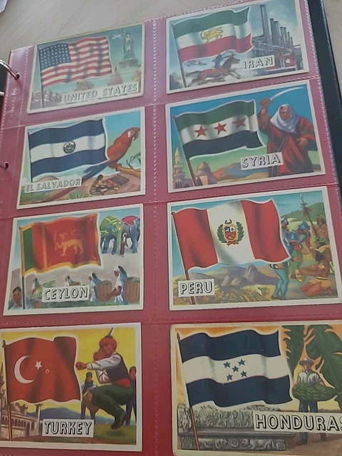 FULL SET OF 80 A&BC Flags Of The World 1960 Large Cards Good Condition ...