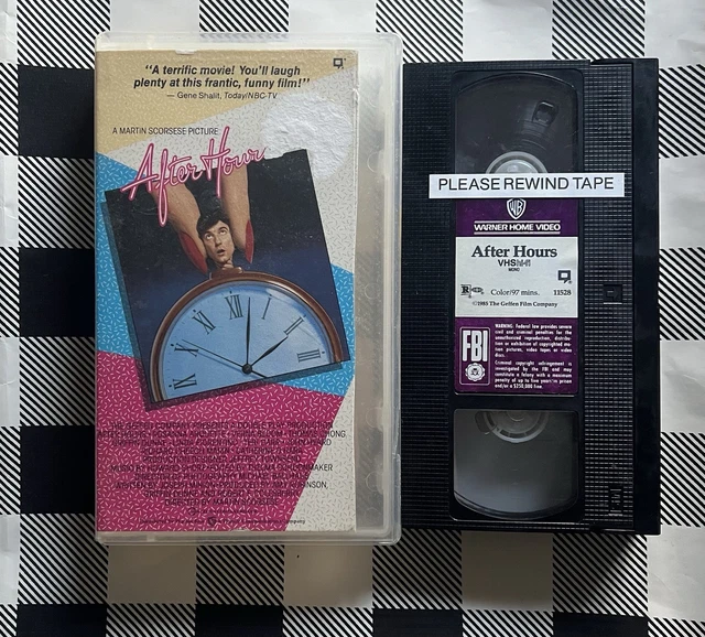 AFTER HOURS VHS Tape 1985 Martin Scorsese Cheech & Chong Vintage 80s ...