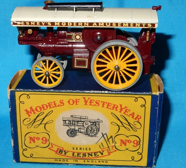 MATCHBOX Y9-1 MODELS Of Yesteryear Showmans Fowler Engine - Mint Boxed ...