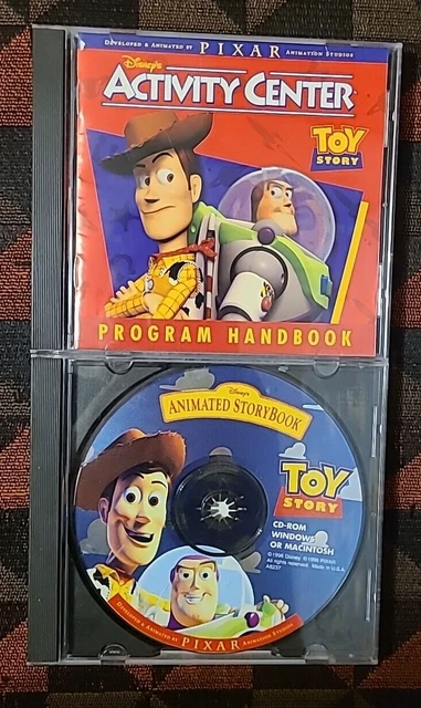 DISNEY'S ACTIVITY CENTER Toy Story & Animated Storybook (PC & Mac, 1996 ...