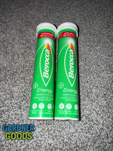 BEROCCA ENERGY VITAMIN C Supplement Mixed Berries Flavour (Pack Of 2) £ ...