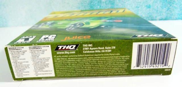 JUICED PC 3 CD ROM Racing Game Extremely Rare THQ Small Box Complete ...