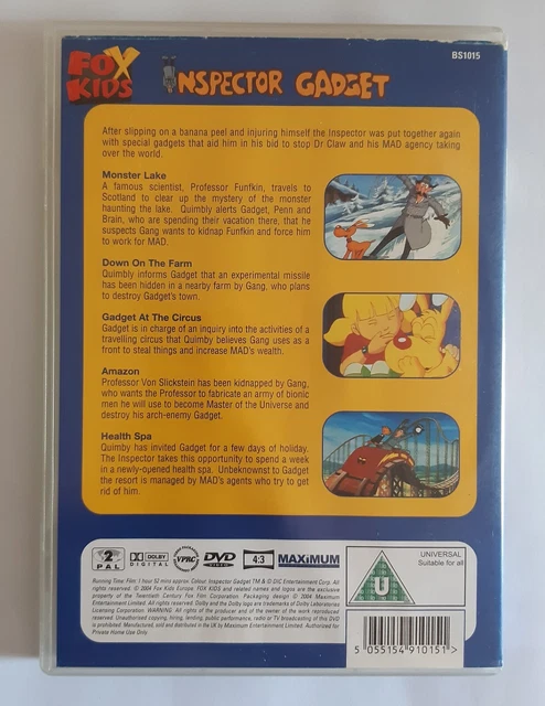 INSPECTOR GADGET VOLUME One | Fox Kids ENGLISCH - 2004 DVD | Code 2 EUR ...