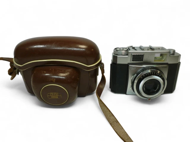 ZEISS IKON CONTINA matic 35mm Vintage Camera & Case Pantar 2.8/45mm ...