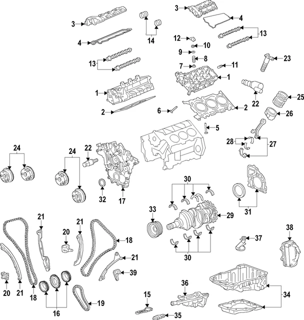 GENUINE GM CAMSHAFT Position Actuator Locator Pin Control Valve ...