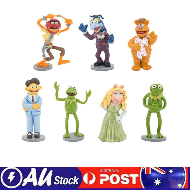 7PCS/SET THE MUPPETS Kermit the Frog Action Figure Model Toys Cake ...