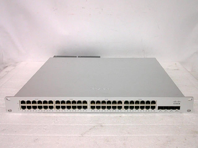 CISCO MERAKI MS250-48FP-HW 48-Port GbE Ethernet Switch 2x 1025W PSU ...