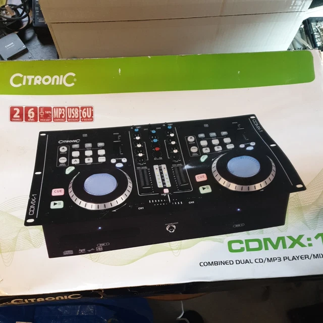 CITRONIC CDMX-1 COMBINED dual CD/MP3/ USB / Mixer £245.10 - PicClick UK