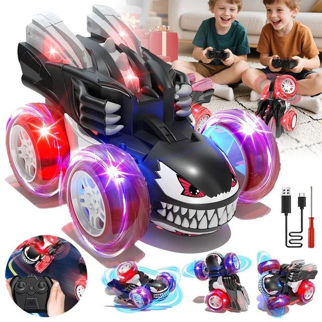 RC MONSTER TRUCK Car 2.4G 360° Flips Kids Remote Control Stunt Toy With ...