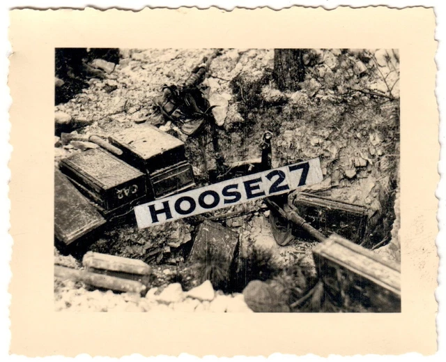 FOTO WH 2.PD SR2 "ausgeräuchertes MG-Nest" Weygandlinie Juni 1940 2.WK ...