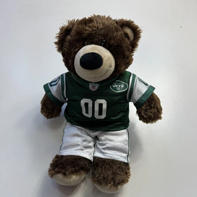 BUILD A BEAR Timeless Teddy NY Jets Outfit 14" Plush Football Gift £34. ...