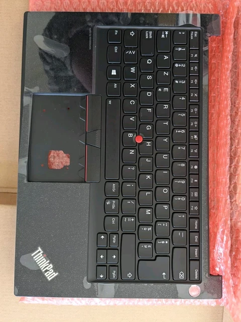LENOVO THINKPAD E14 Keyboard Palmrest Top Cover Belgian Black Backlit ...