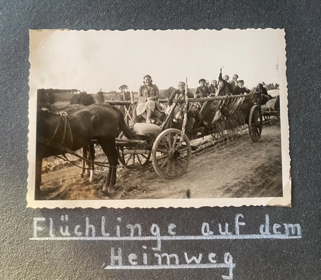POLEN WEICHSEL FRONT Flüchtlinge auf dem Heimweg Original Foto 2.WK WW2 ...