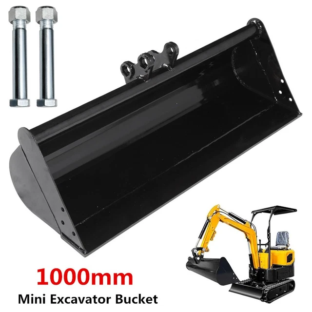 1000MM MINI EXCAVATOR Flat Backhoe Bucket Digging Bucket Small Digger ...