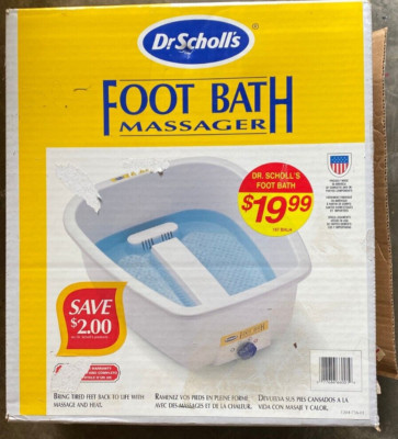 DR SCHOLLS FOOT Bath Massager Heat Whirlpool Foot Soak Machine Model Fr ...