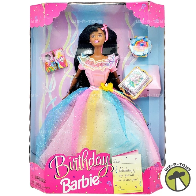 BIRTHDAY BARBIE DOLL AA Prettiest Way to Celebrate 1997 Mattel 18289 ...