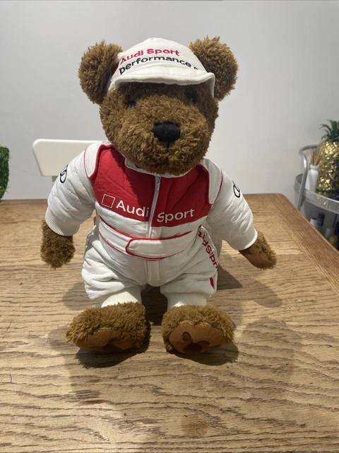 AUDI SPORT S Line Pit Crew Teddy Bear in Boiler Suit 1 of 2 Collectabe ...