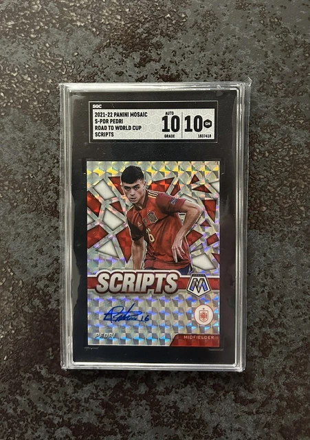 PANINI PEDRI 2022 Mosaic Autograph Espana Barcelona SGC 10 GM Gradata ...