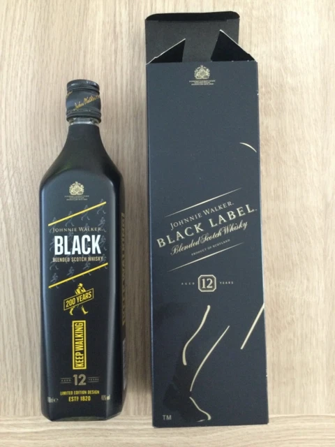JOHNNIE WALKER BLACK Label 200th Anniversary Limited Edition Whisky ...