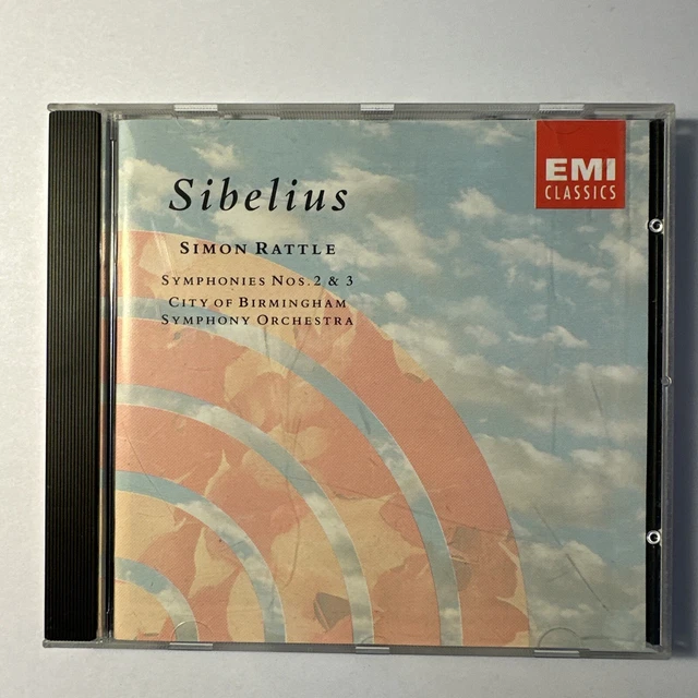 SIBELIUS - SYMPHONIES Nos 2 & 3 - Sir Simon Rattle CD / EMI Holland 1991 $9.80 - PicClick AU